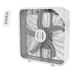 "Lasko 20"" Metal Blade Box Fan, 3 Speeds, Weather-Resistant, Portable ...