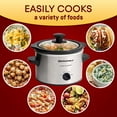 Elite Gourmet MST-250XS 1.5-Qt. Stainless Steel Mini Slow Cooker with ...