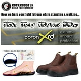 Rockrooster Lumen Chelsea 6" Men's Boots, Soft Toe Rubber Outsole Slip ...