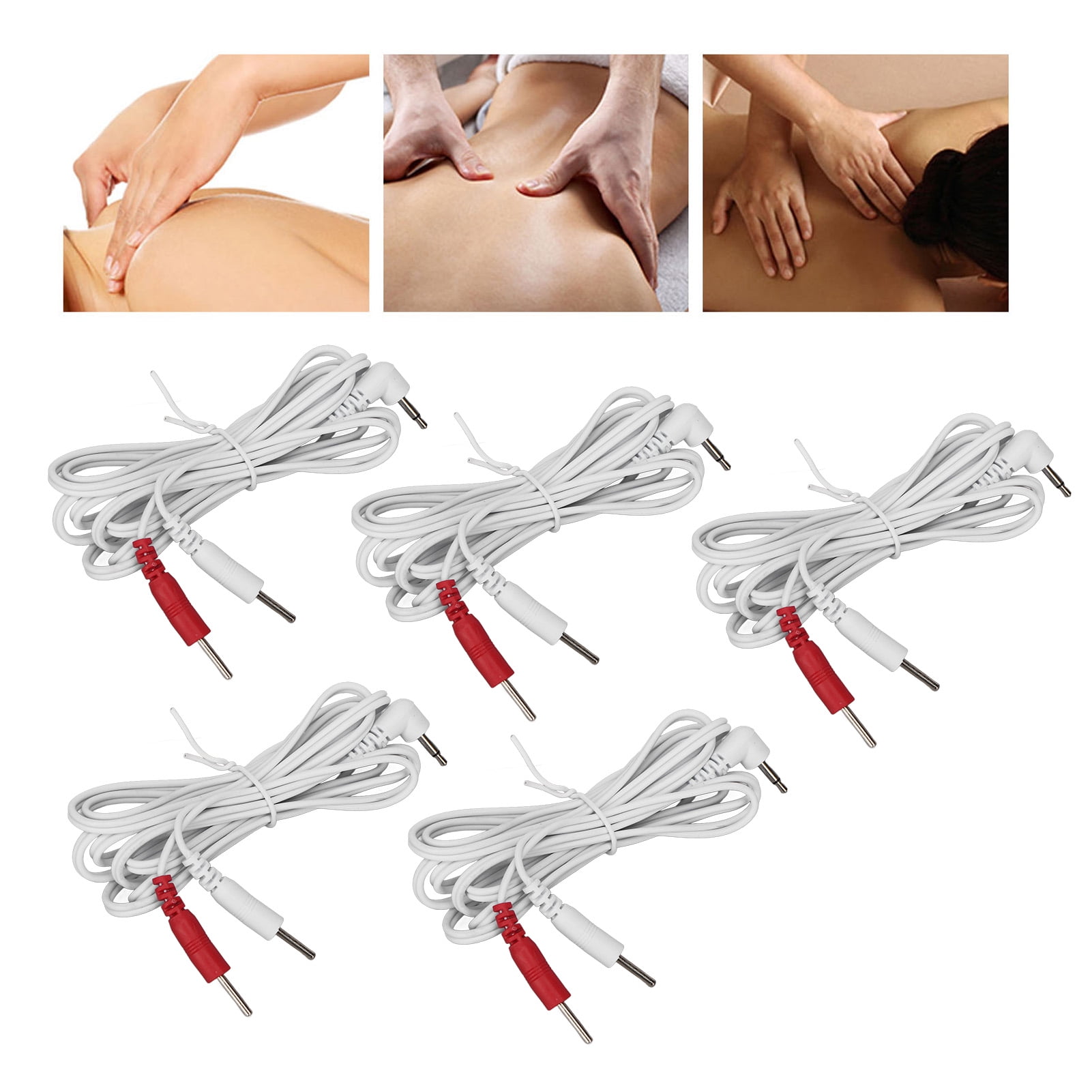 Cable de cables conductores de electrodos, 5 piezas Cable de electrodo ...