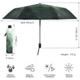 FORMRS Travel Umbrella Folding Auto Open Close Windproof Rain UV ...