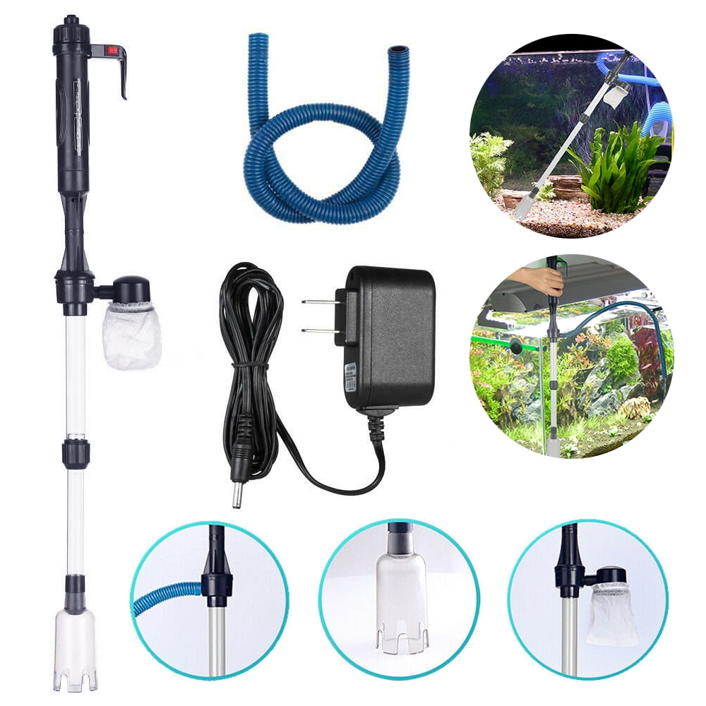 Electric Fish Tank Vacuum Cleaner Syphon Operated Gravel Water Filter ...