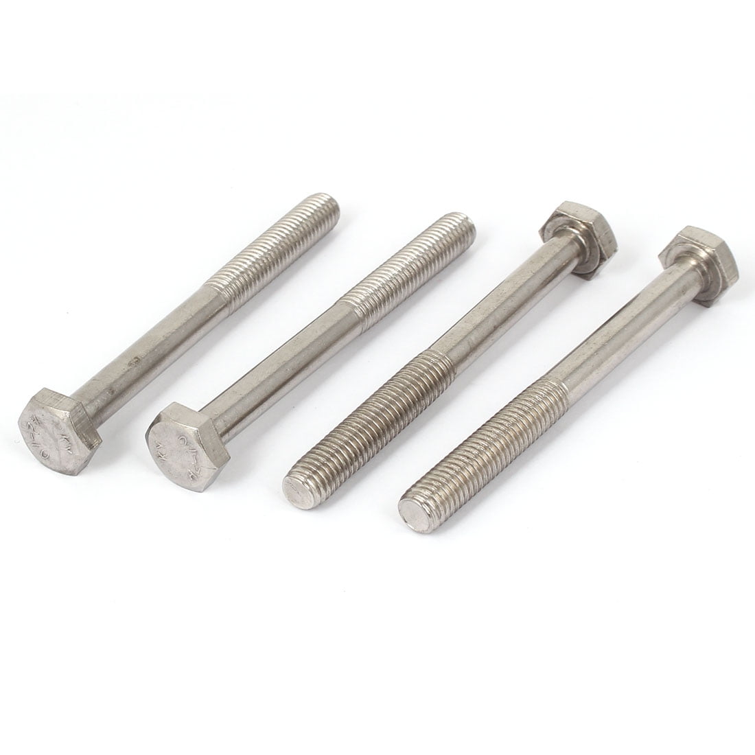 M10x100mm 45mm Long Partially Threaded Hex Head Cap Screws Bolts 4pcs ...