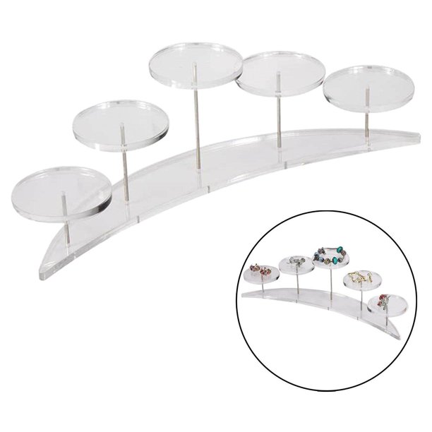 fastboy 5 Tier Acrylic Cupcake Stand Jewelry Dessert Display Stand Rack ...