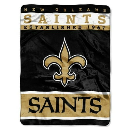 New Orleans Saints 60"x80" Royal Plush Raschel Throw Blanket - 12th Man ...