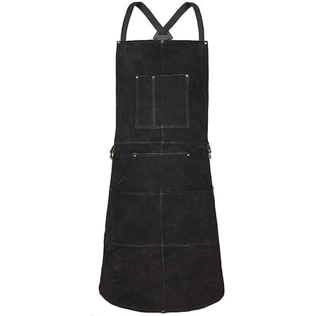 Lepai Leather Welding Apron For Men Professional, Heat Resistant Work ...