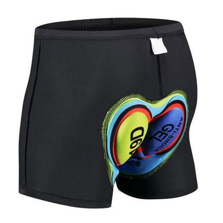 Men Mesh Bike Shorts Breathable Elastic Quick Dry Shorts Padded Bicycle ...