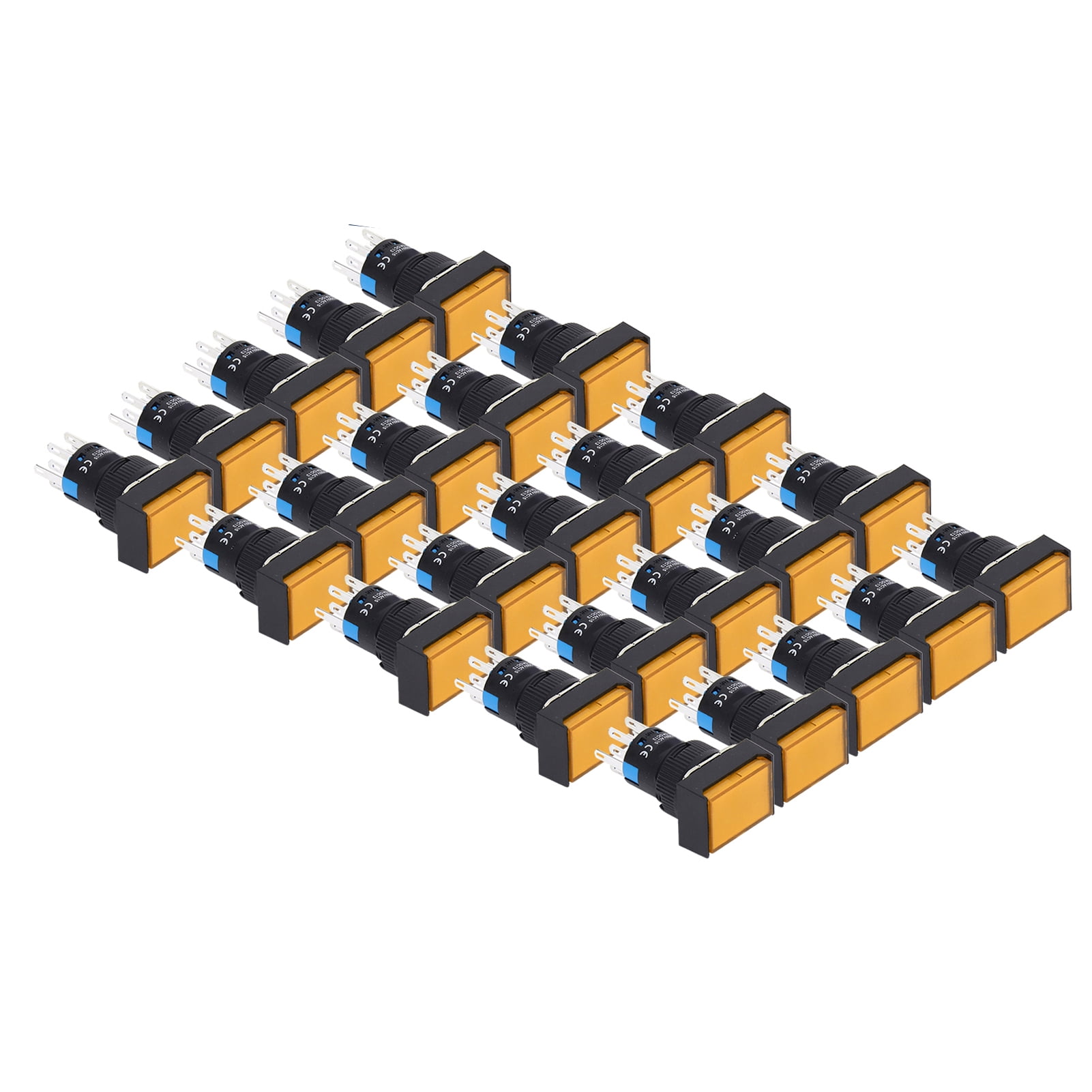 Mini Interruptor de cuadrados NikouMX 25 Piezas de botón cuadrado funcionalidad versátil ...