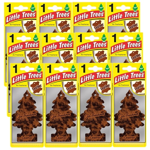 Little Trees Car Air Freshener LEATHER Scent Home Room Office Odor ...
