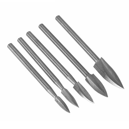 SICED Wood Carving Rotary Tool Bit Set, 5 Pieces Wood Carving Drill ...