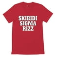 Skibidi Sigma Rizz Men's V-Neck T-shirt Funny Goat Gyatt Meme Zoomer ...