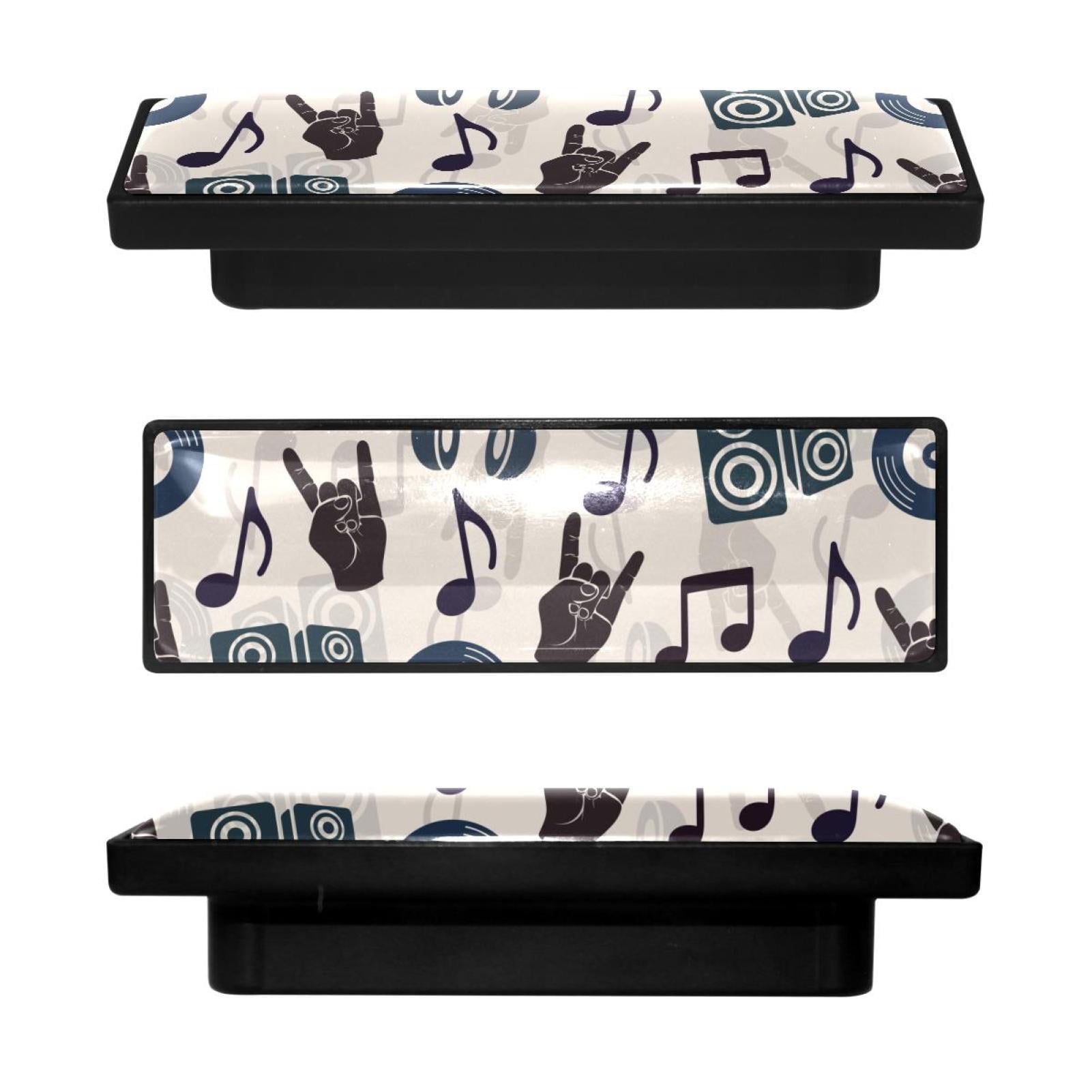 4 Pcs Rectangle Cabinet Handle Cupboard Knob Drawer Pulls Handle Music ...