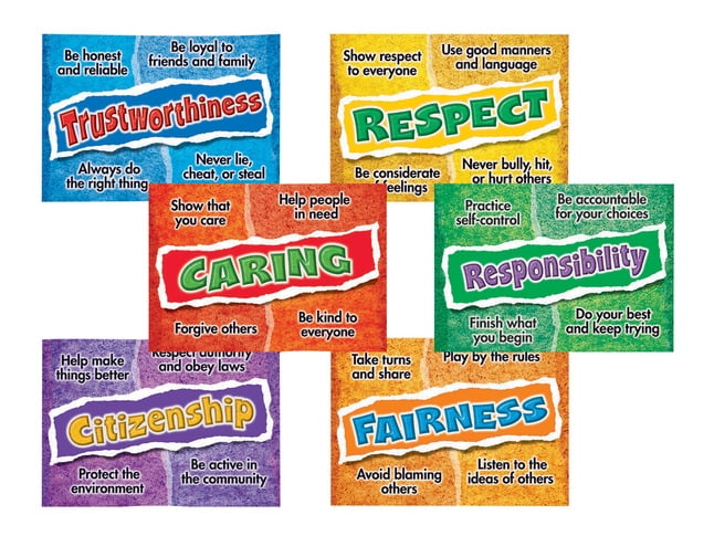 Trend Enterprises Character Education Poster Set - Walmart.com