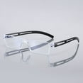 12 Pairs Men Women Rimless Reading Glasses Blue Light Blocking Unisex