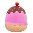 Squishmallows 11" Sanjay Pink Ice Cream Sundae With Bowtie Plush Toy ...