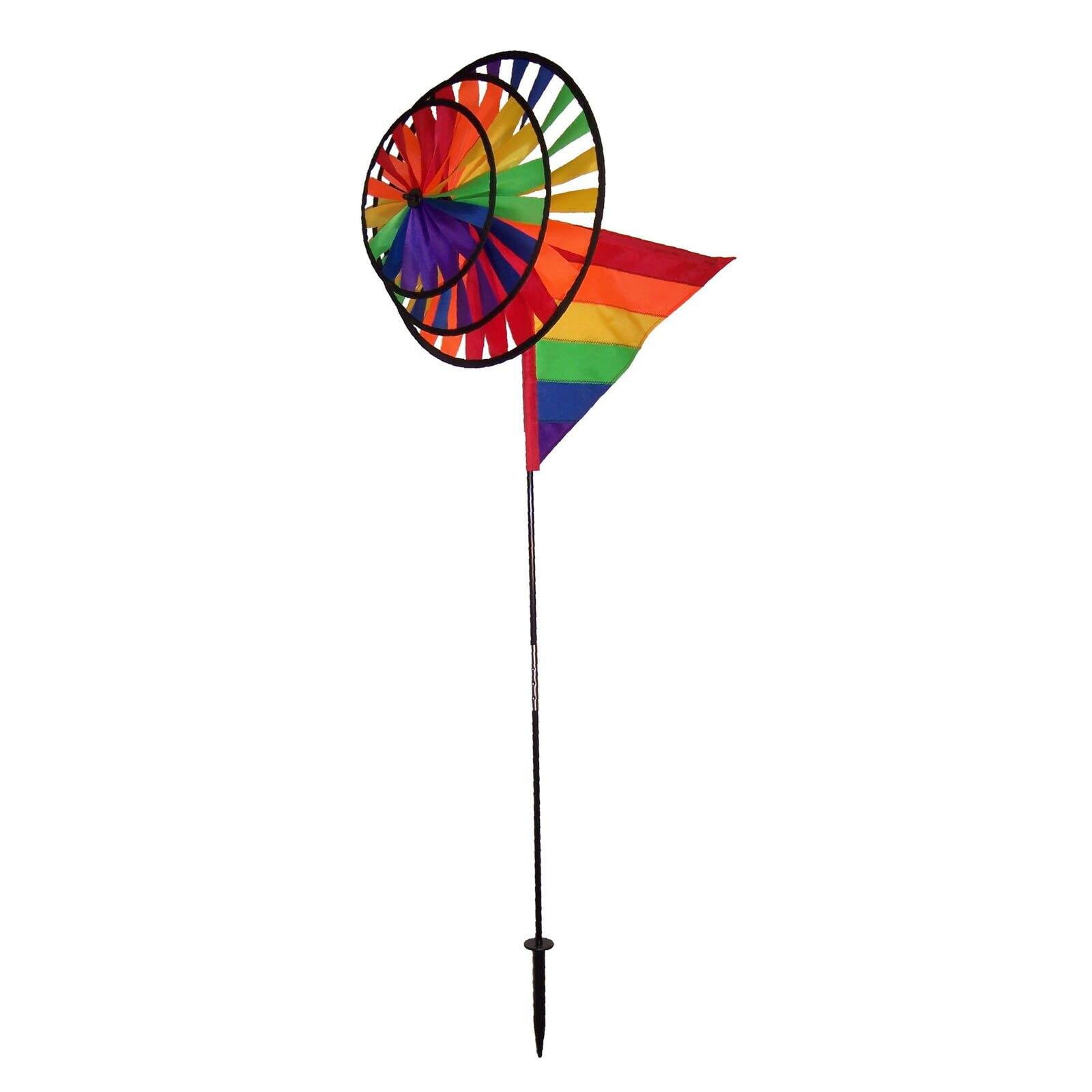 In the Breeze 2834 — Rainbow Triple Spinner with Sail — Colorful Ground ...