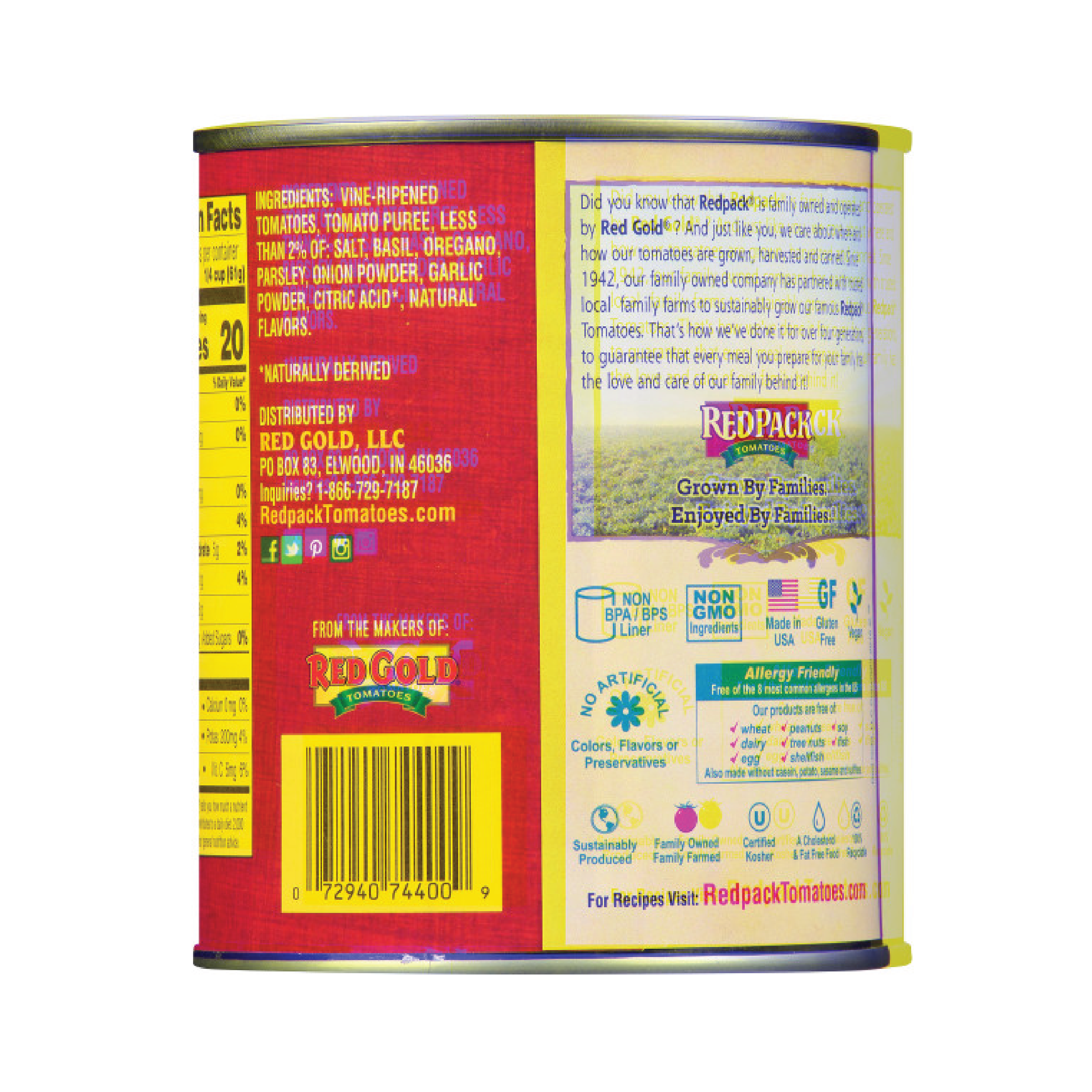 Buy Redpack Crushed Tomatoes in Puree with Basil, Garlic, and Oregano ...