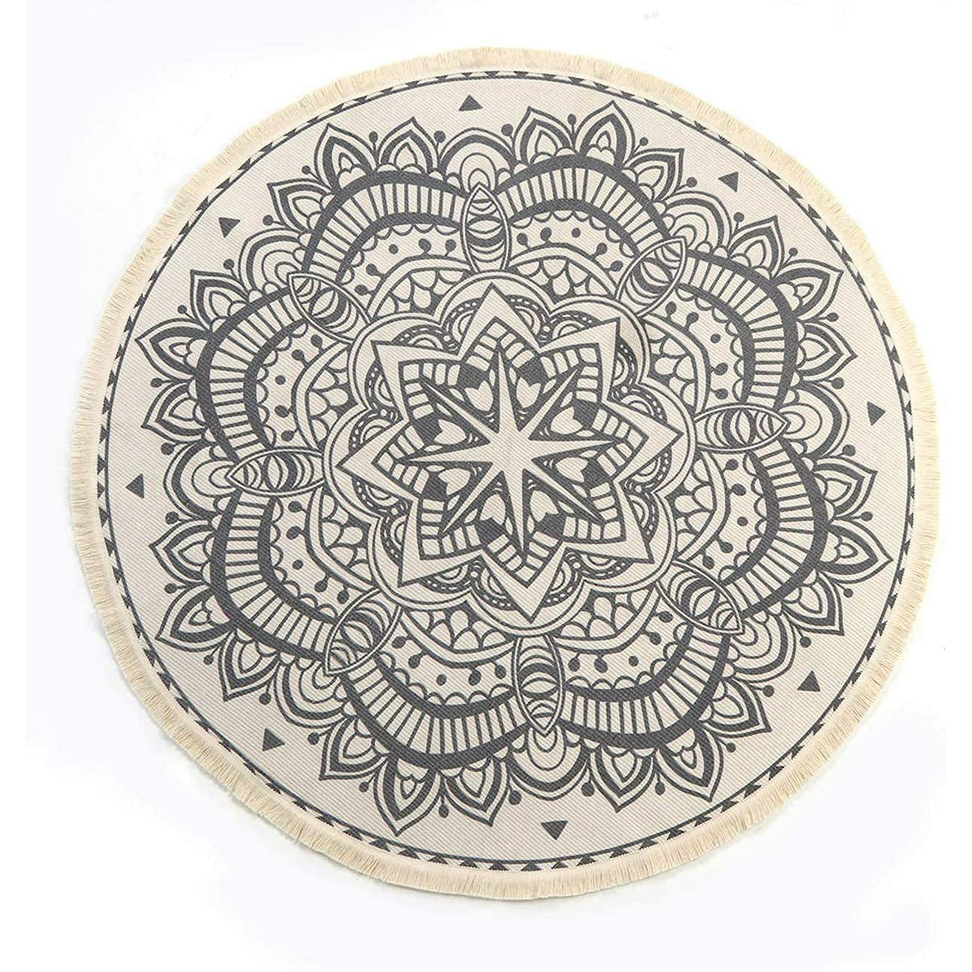 Click here for Jiaia 4 Ft Cotton Rugs Round Washable Chic Bohemia... prices