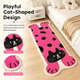 Cat Rug for Bedroom, Washable Cats Shaped Area Rug, Cute Cartoon Cat ...