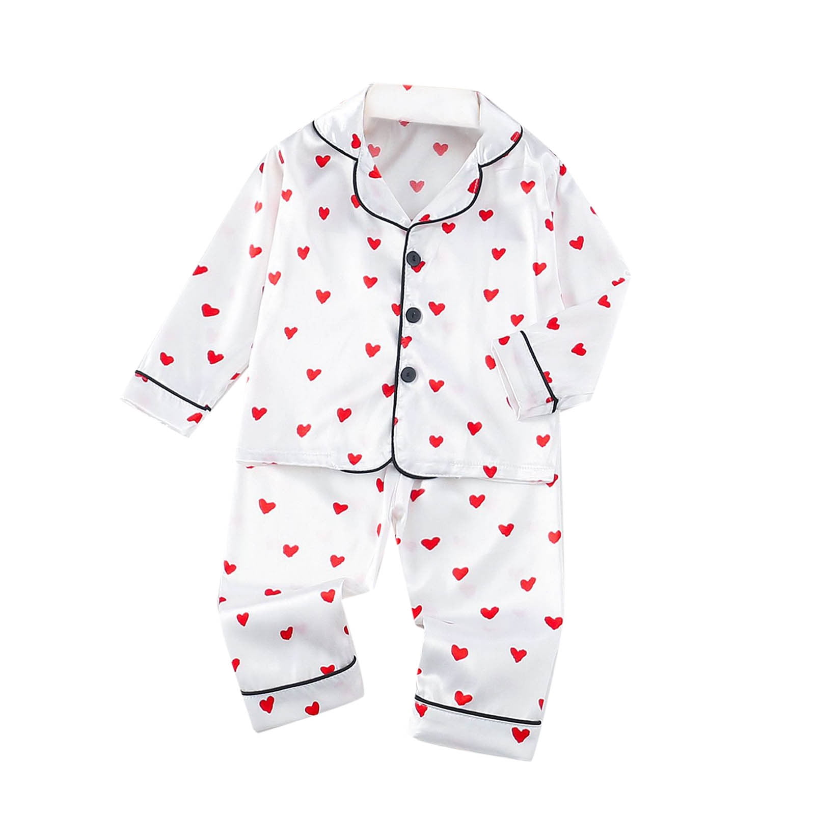 Click here for Cfhntfmh Pajama Sets For Girls Boys Toddler Satin... prices