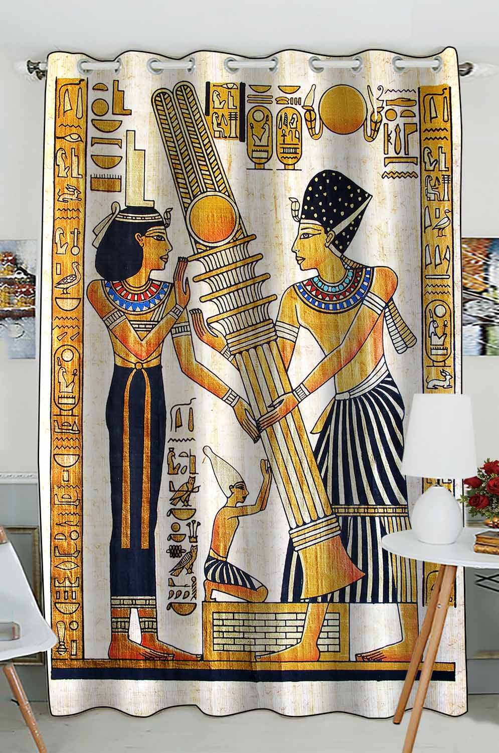 PKQWTM Beautiful Egyptian Papyrus Practical heat insulation Shading ...