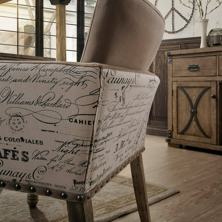 Distressed Script Chairs