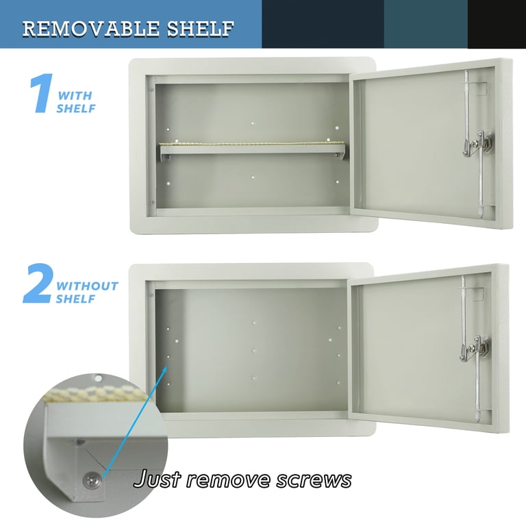 Secret Shelf 26 Tall Wall Safe Between Studs Hidden Gun Safe, 2 ...