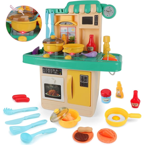 Play Kitchen Set Role Play Kitchen Pretend Kitchen Toys,Cooking Set for ...