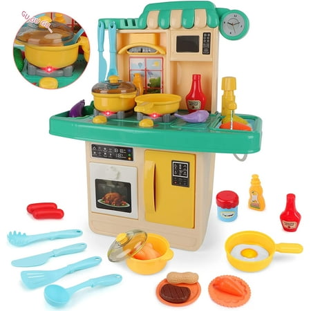 Play Kitchen Set Role Play Kitchen Pretend Kitchen Toys,Cooking Set for ...