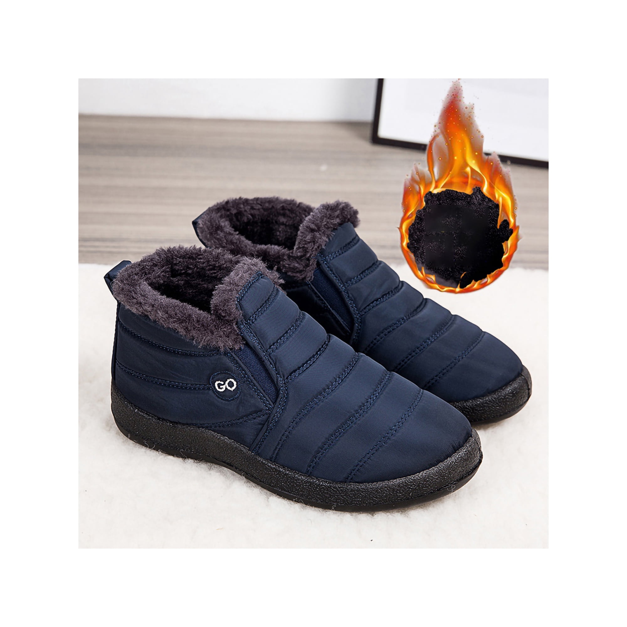 Click here for Luxur Winter Warm Boots Women Men Snow Boots Lazy... prices