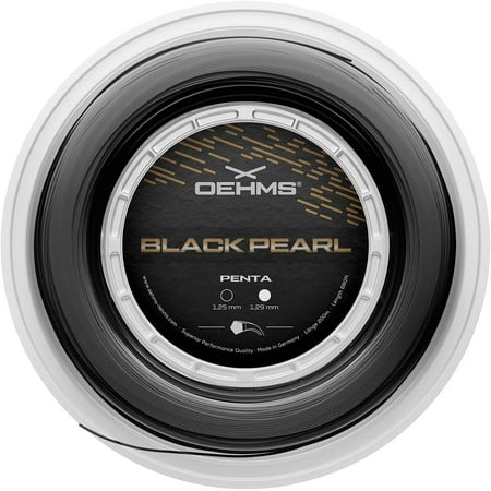 OEHMS Black Pearl Penta | 200m (660ft) Reel | Pentagonal Co-Poly Tennis Racket String | Walmart ...