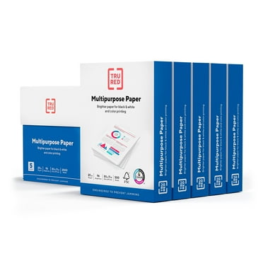 TRU RED 8.5" x 11" Copy Paper 20 lbs. 92 Brightness 500 Sheets/Ream ...