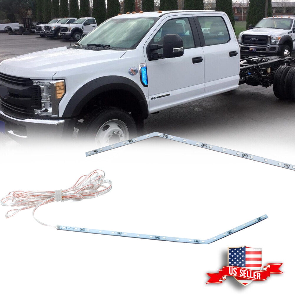 GTINTHEBOX 18-LED Ice Blue Side Fender Emblem Background Lighting For ...