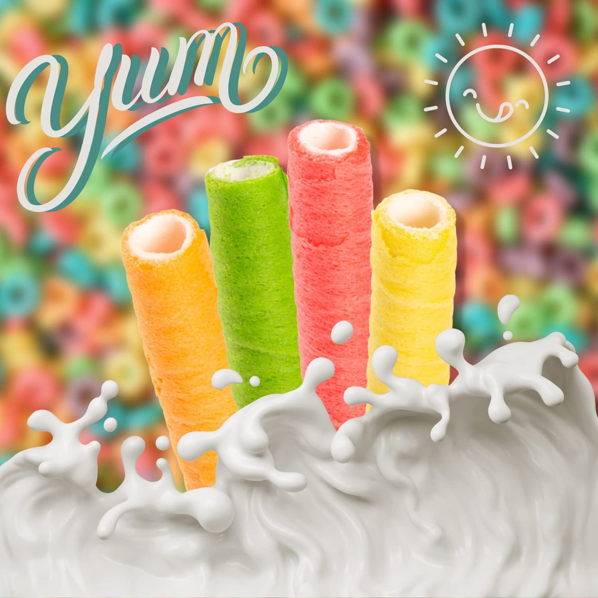 Kelloggs Froot Loops Cereal Straws