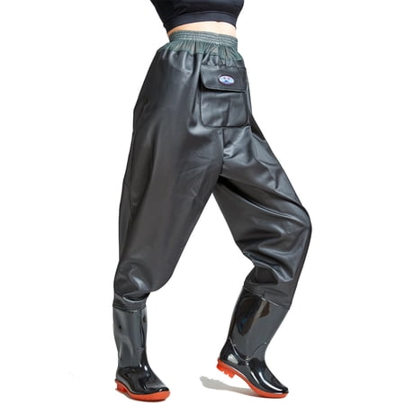 Fishing Wader Pant Waterproof Wader with Boots Waist Wading Pants with ...