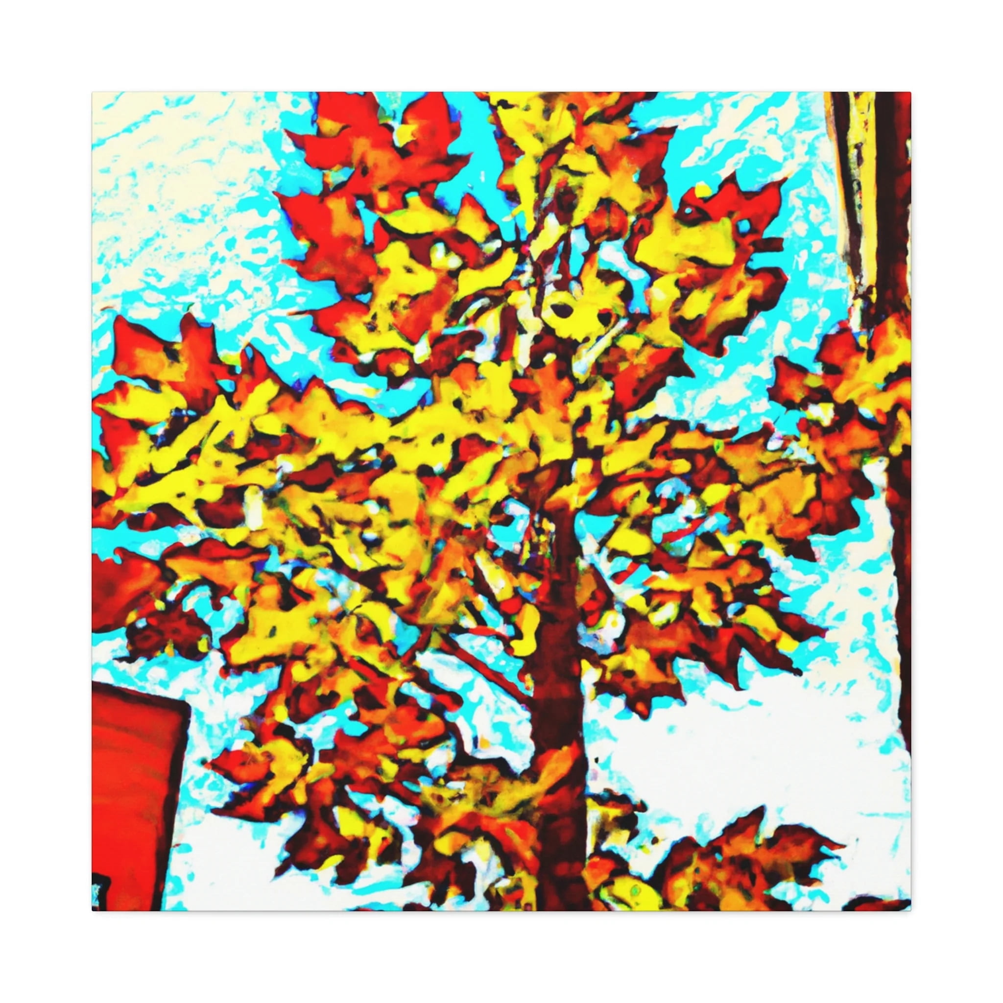 Maple Tree Pop Art - Canvas - Walmart.com