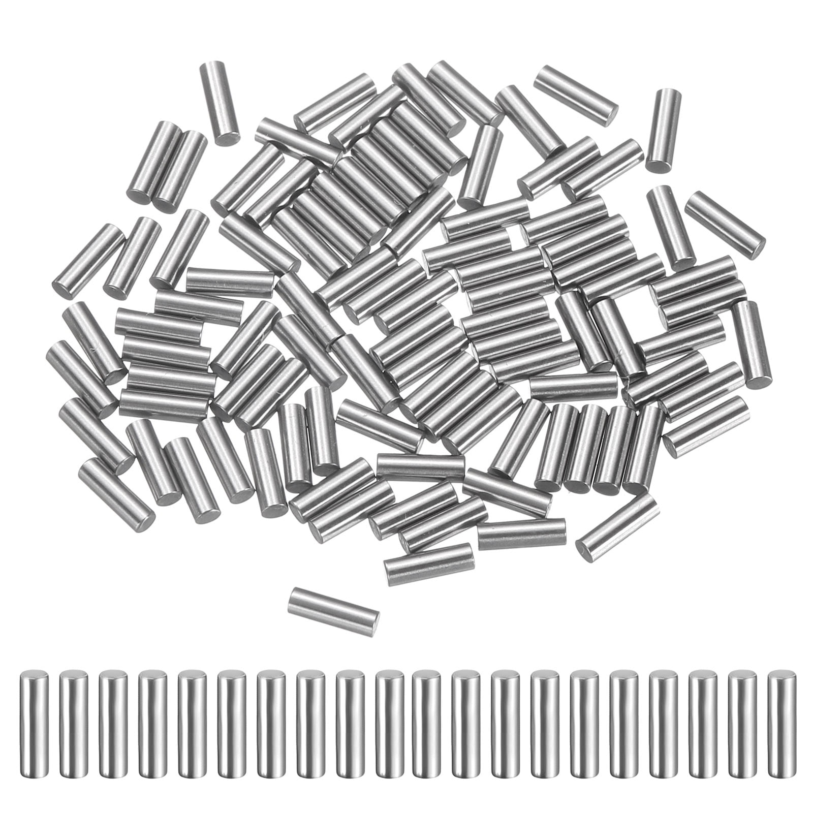 100 Pack 1.5mm x 5mm Dowel Pins Bearing Steel Cylindrical Dowel Pins ...
