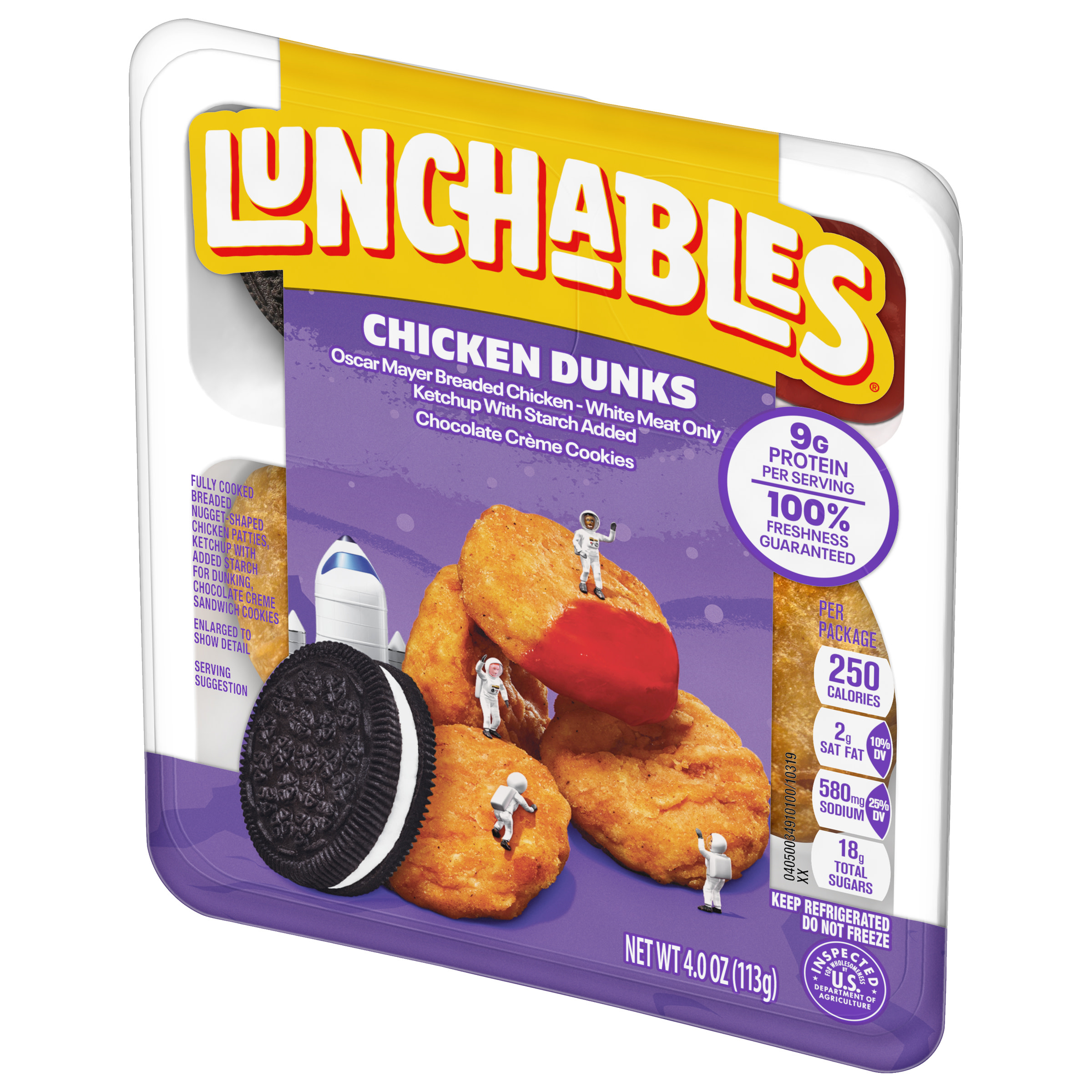 Buy Lunchables Chicken Dunks Kids Lunch Snack, 4 oz Tray, 1 Count ...