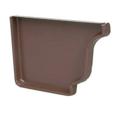 Amerimax K Slip End Cap 4 " Galvanized Left Hand - Walmart.com