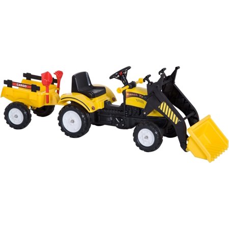 Front Loader Excavator Ride On Toy Kids Pretend Play Digger Tractor ...