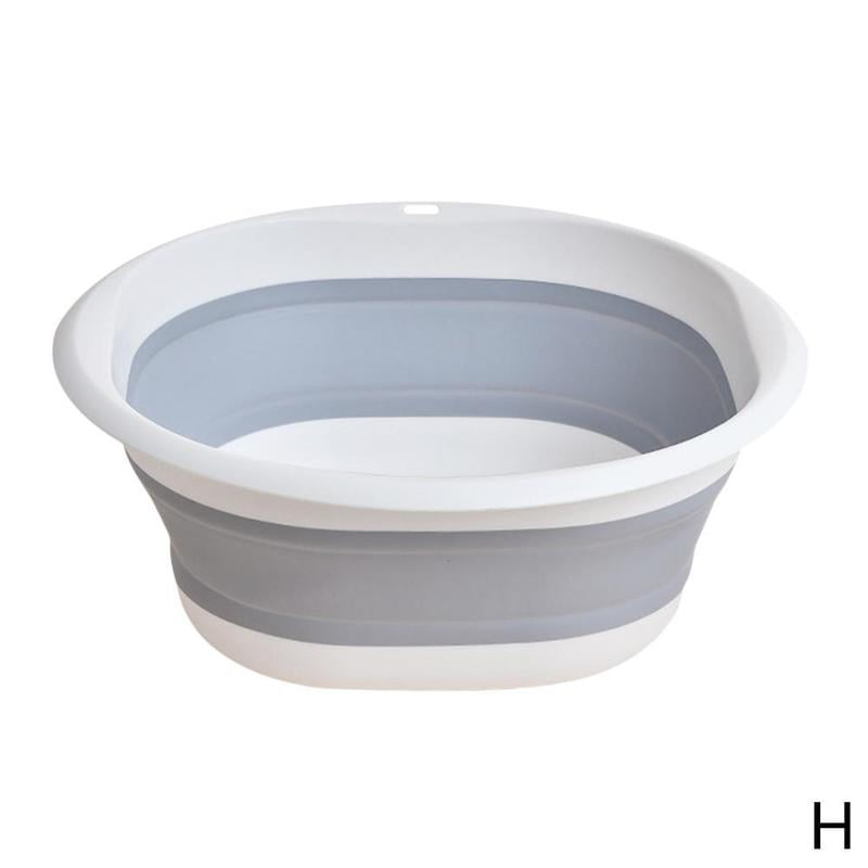 Collapsible Camping Wash Basin Foot Wash Basin Silicone Washbasin ...