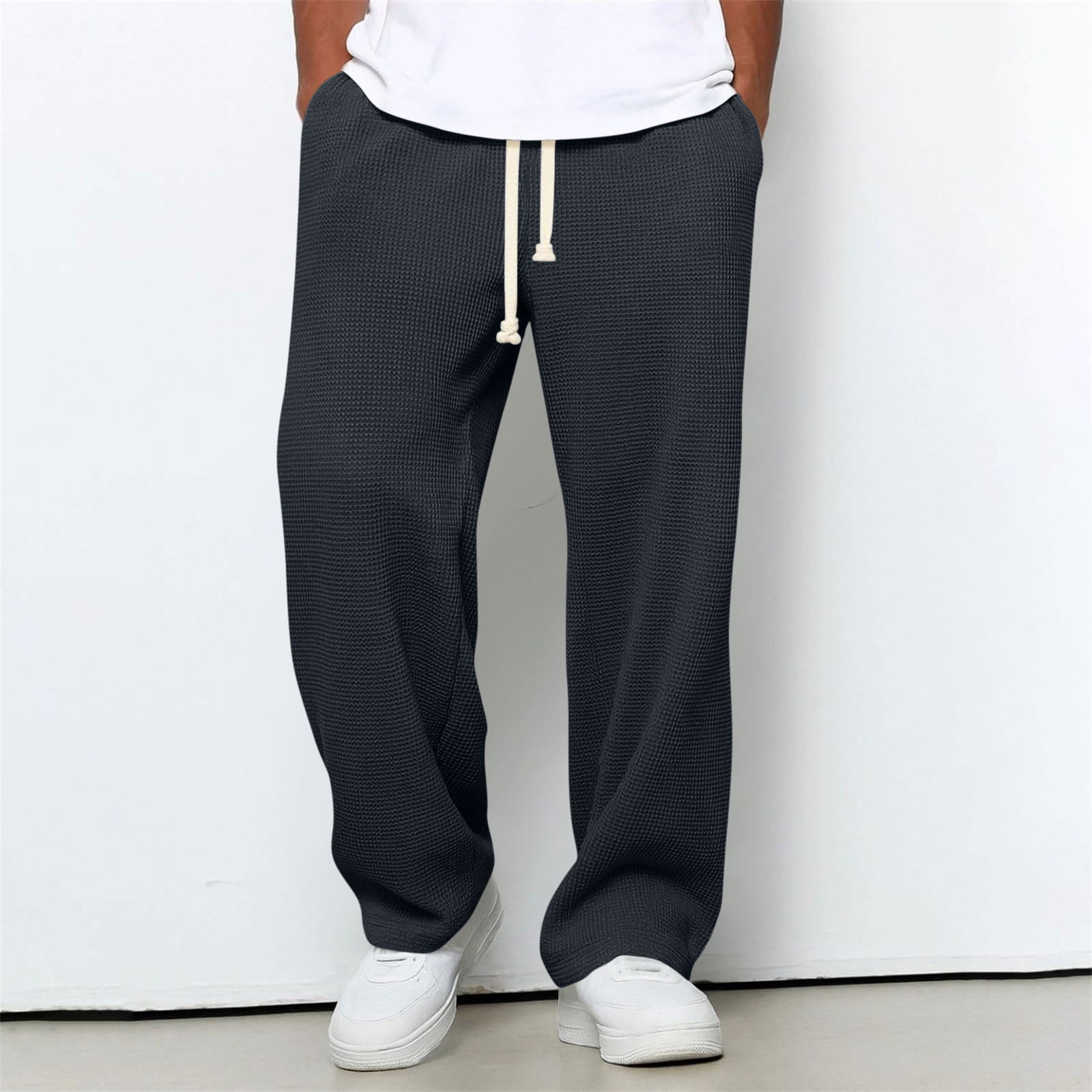 Click here for Kalauyu Mens Casual Sweat Pants Pleated Drawstring... prices