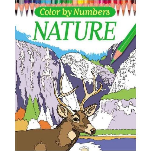Color by Numbers - Nature Adult Coloring Book - Walmart.com