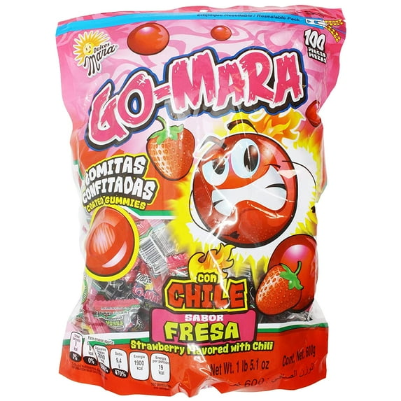 Dulces Mara Go-Mara Fresa Strawberry Flavor Mexican Candy (1 x 1 lb. 5. ...