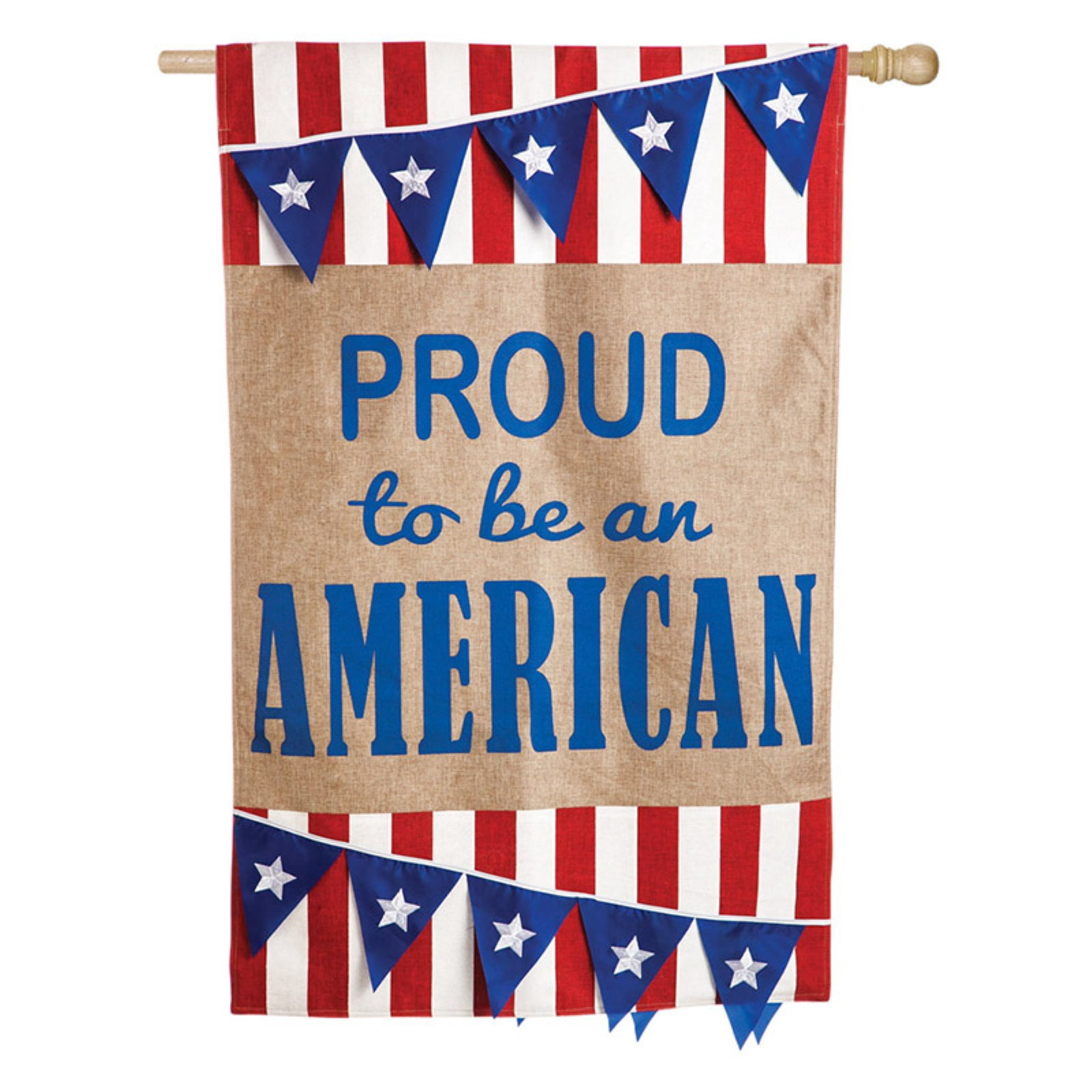 Proud American Pennants House Flag - Walmart.com