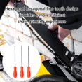 4.0mm 4.8mm 5.5mm Hexagonal Chainsaw File Chain Sharpener Tool For ...
