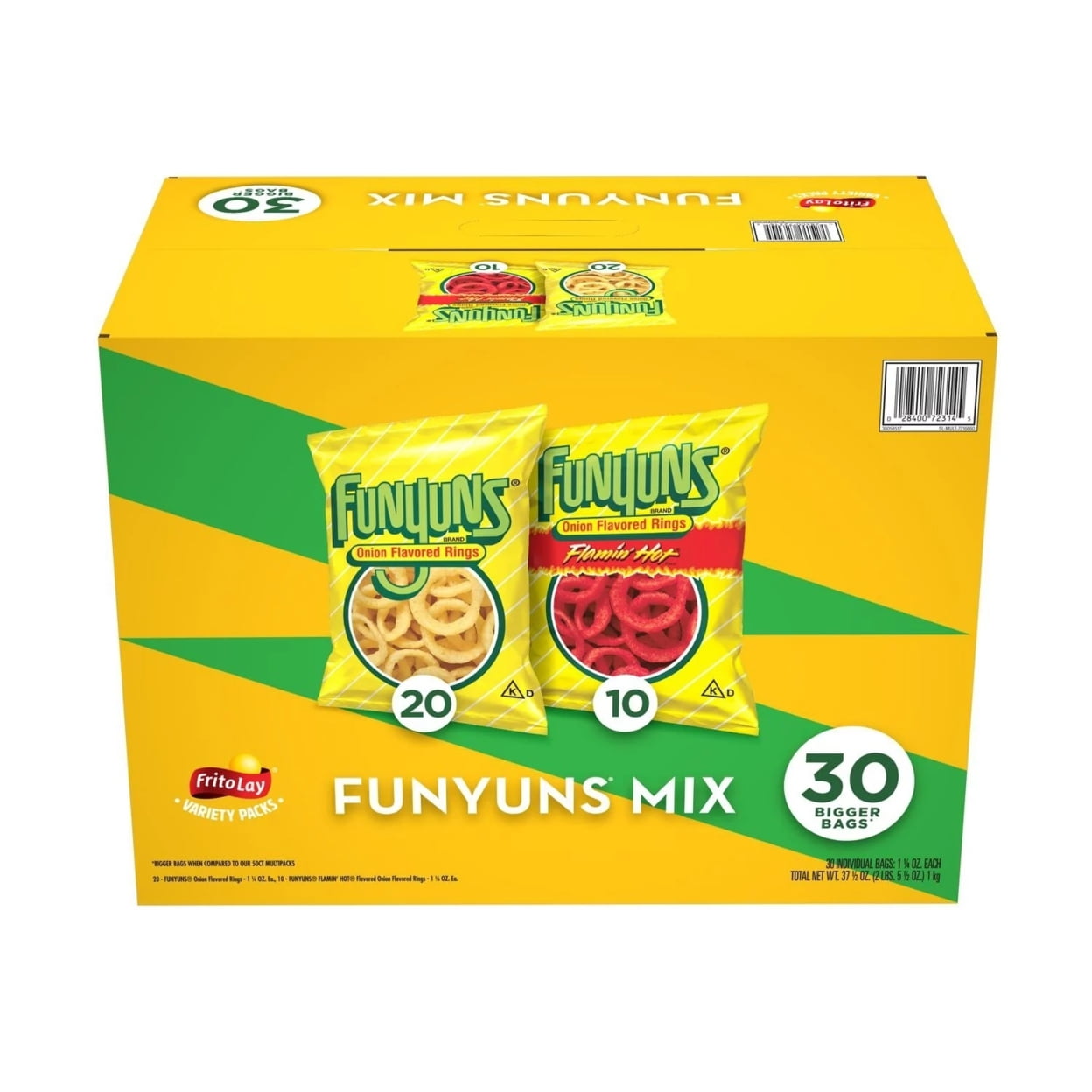 Funyuns Onion Flavored Rings Variety Pack, 1.25 Ounce (Pack of 30 ...