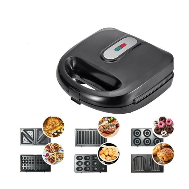 6-in-1 Waffle Makers with 6 Removable Plates Non Stick Coating ...