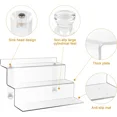 "Mocoosy 3 Tier Acrylic Display Riser, Transparent Rectangular Stand, 9 ...