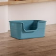 Open Litter Box U Shape Lowered Front High Sided Pet Supplies Bedpan ...